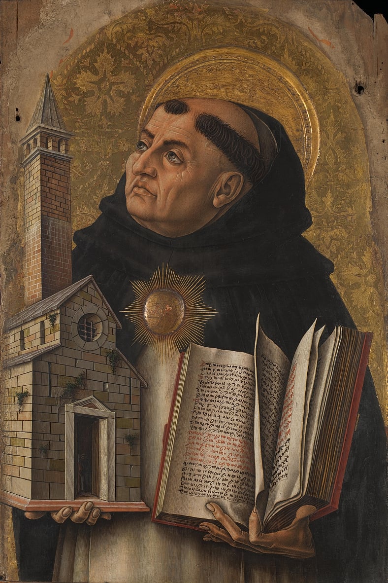 Der heilige Thomas von Aquin von Carlo Crivelli: Kunstdruck